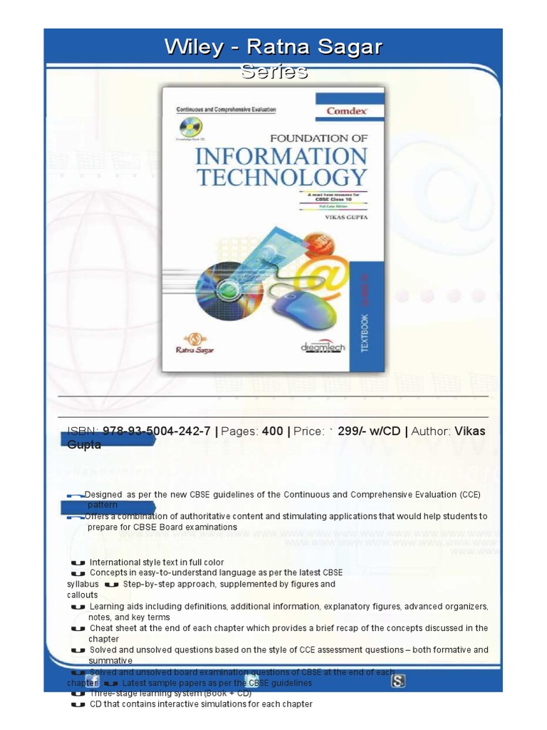 Comdex Foundation of Information Technology Class 10th | PDF | Html ...