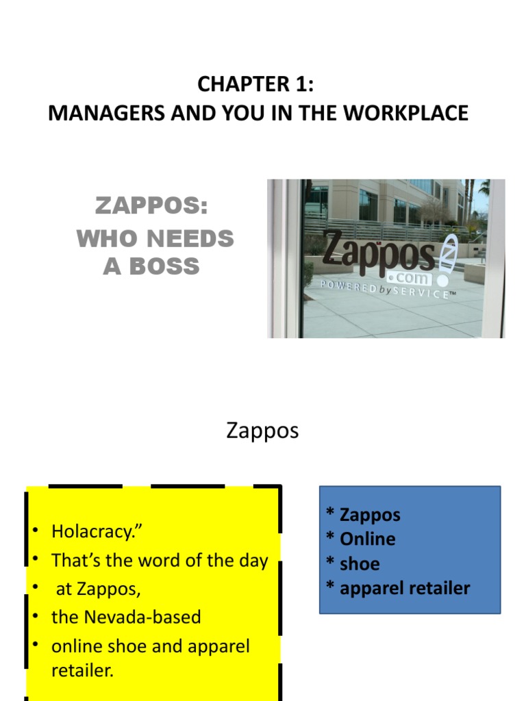 Managers and You in The Workplace: Zappos: Who Needs A Boss | PDF ...