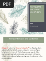 Netizenship & Netiquette in Online Communities | PDF | Etiquette ...