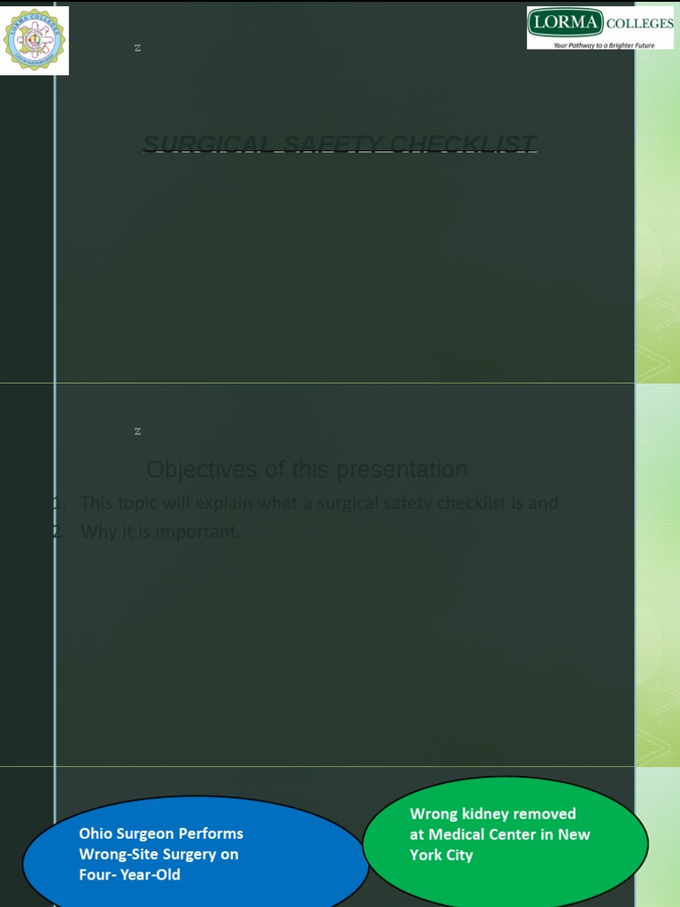 SS Checklist | PDF | Surgery | Anesthesia