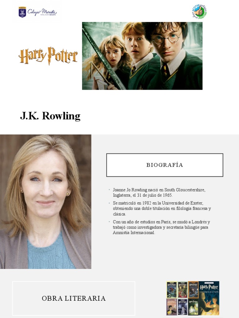 J.K. Rowling: Vida y Legado Literario | PDF | Harry Potter | J. K. Rowling