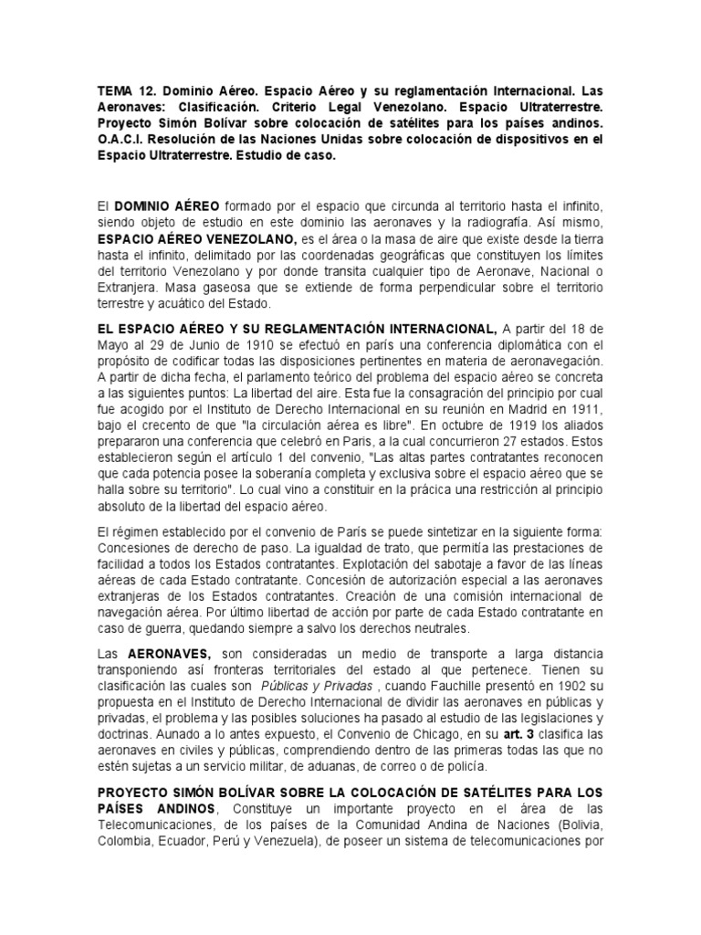 Dominio Aereo | PDF | Satélite | Venezuela