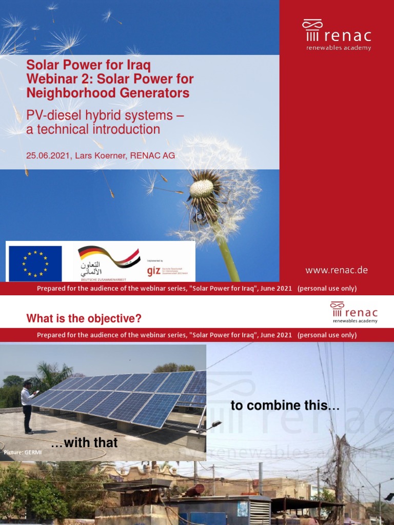 Webinar2 SolarPower Lars Koerner | PDF | Solar Power | Photovoltaics