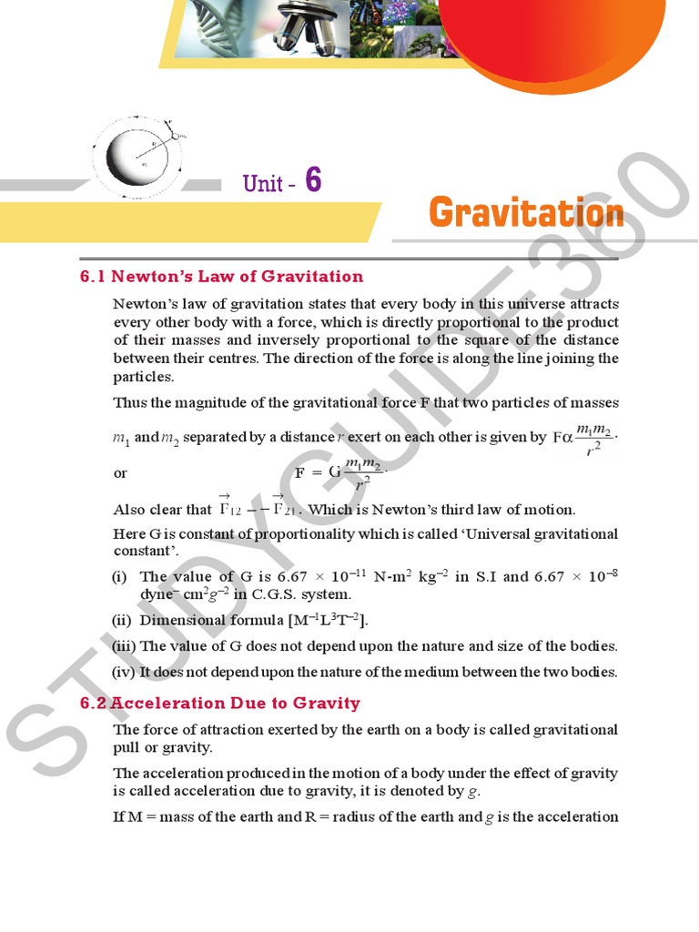 Understanding Gravitation Concepts | PDF | Orbit | Gravity