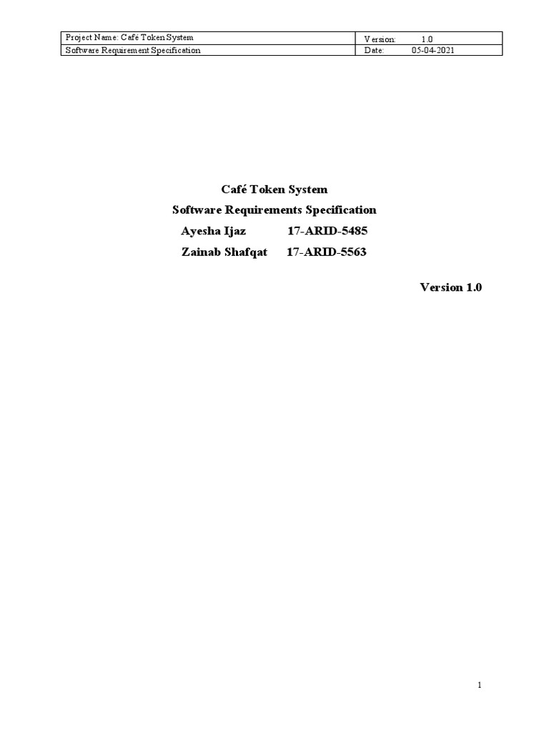 SRS Documentation | PDF | Specification (Technical Standard) | Computer ...