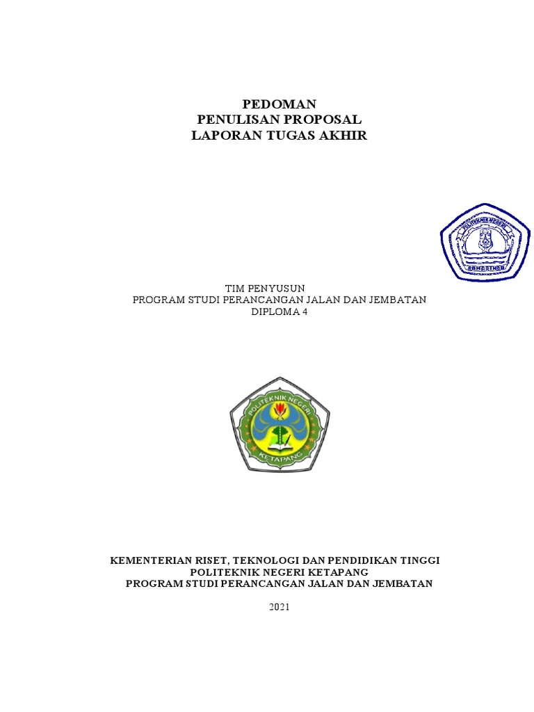 Panduan Proposal Tugas Akhir D4 Sipil Edit | PDF