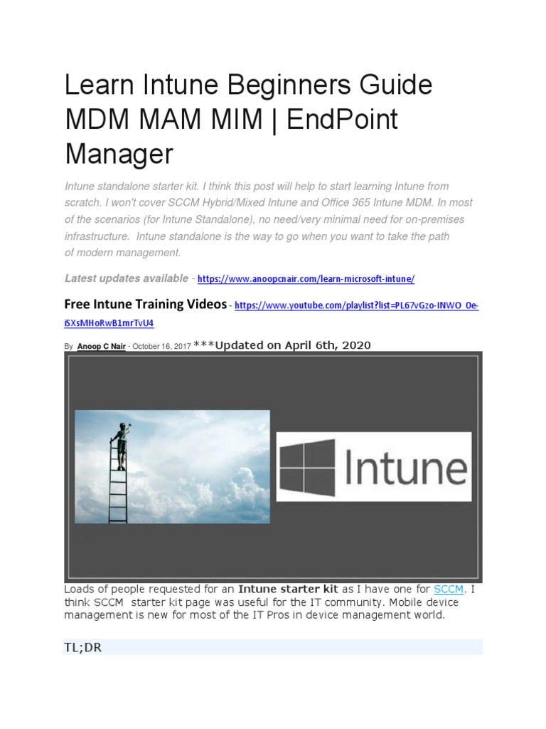Microsoft Intune Starter Kit Microsoft Endpoint Manager | Download Free ...