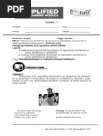 (Week 1) FIL 7 Q2 Nasusuri Ang Mga Detalye NG Tekstong Pampanitikan para Sa Kritikal | PDF