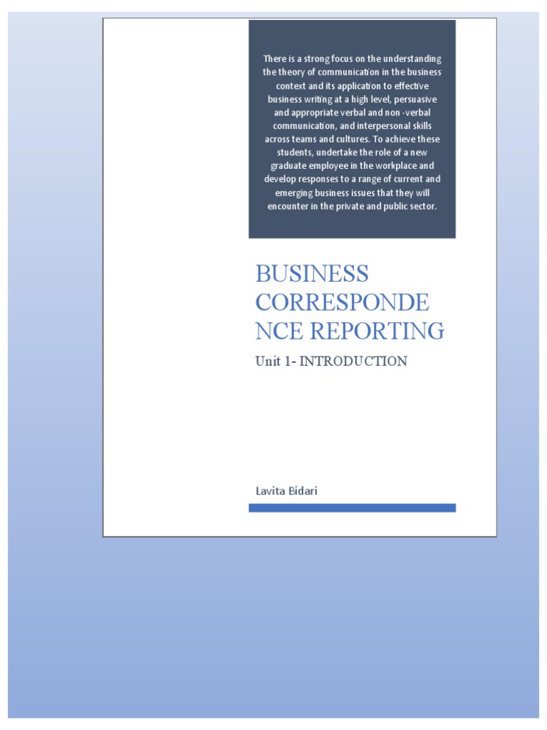 Introduction To Business Correspondence and Reporting | PDF | Envelope ...