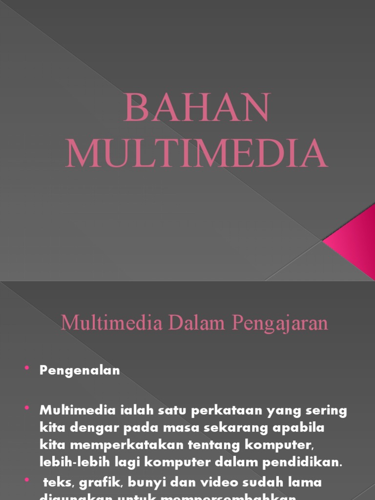 Bahan Multimedia | PDF