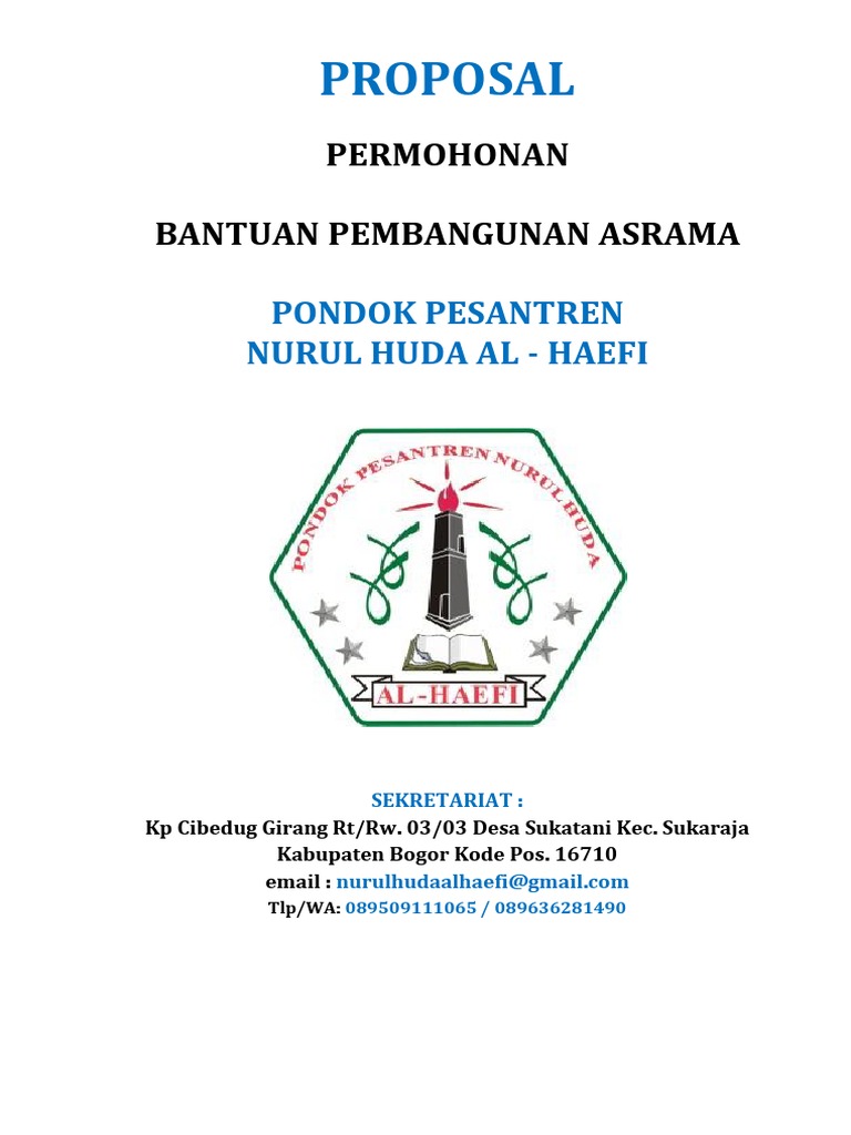 Contoh PROPOSAL RAB PUSAT 2021 PDF Baru | PDF