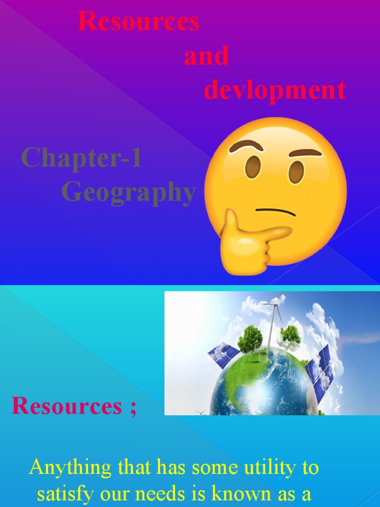 Resources Class 8 | PDF