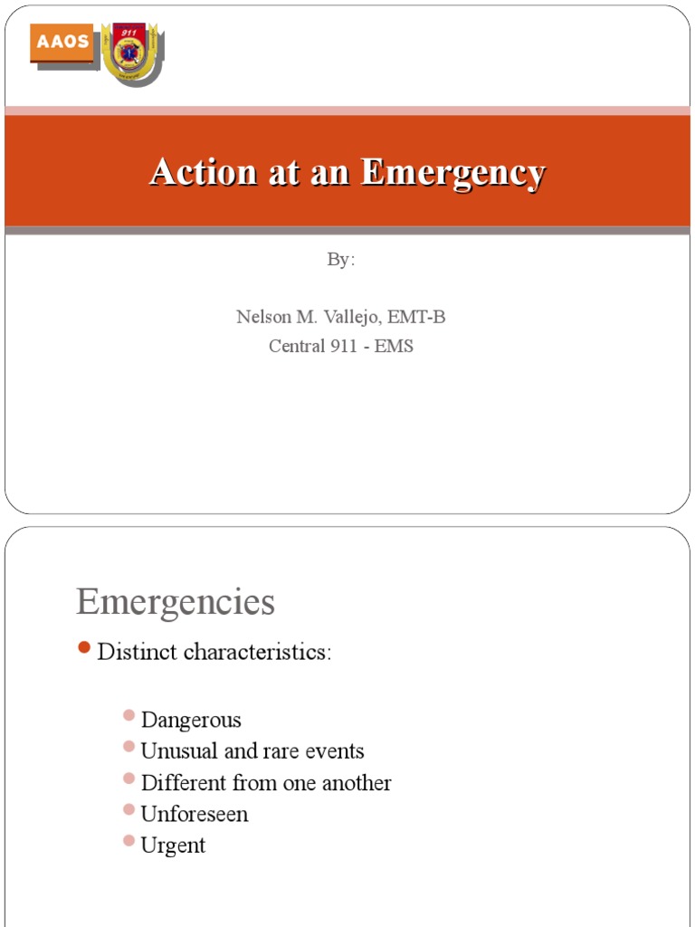 Action at An Emergency | PDF
