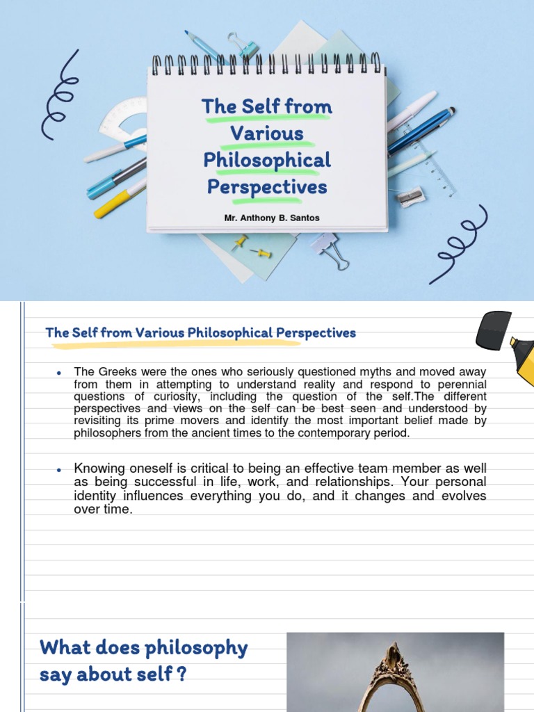 Philosophical Perspectives on the Self | PDF | Philosophy Of Self | Soul