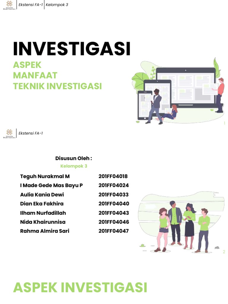 Aspek Investigasi, Manfaat Investigasi Dan Tehnik Melakukan Investigasi ...