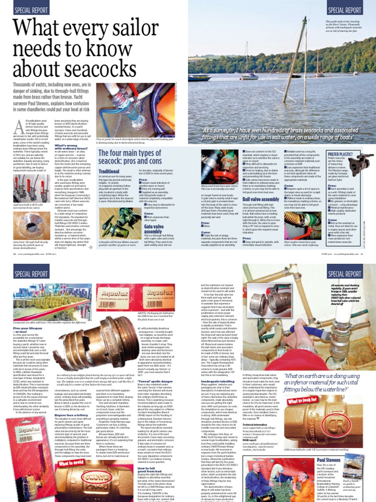 What Every Sailor Needs To Know About Seacocks: The Four Main Types of ...