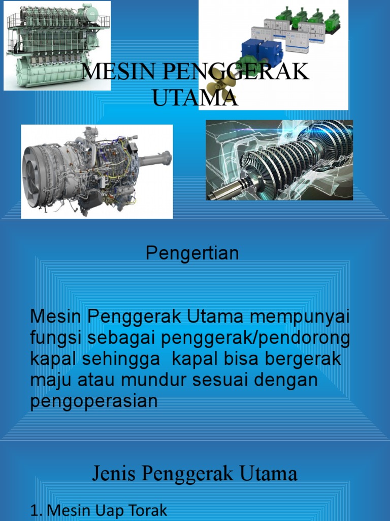 Mesin Penggerak Utama | PDF