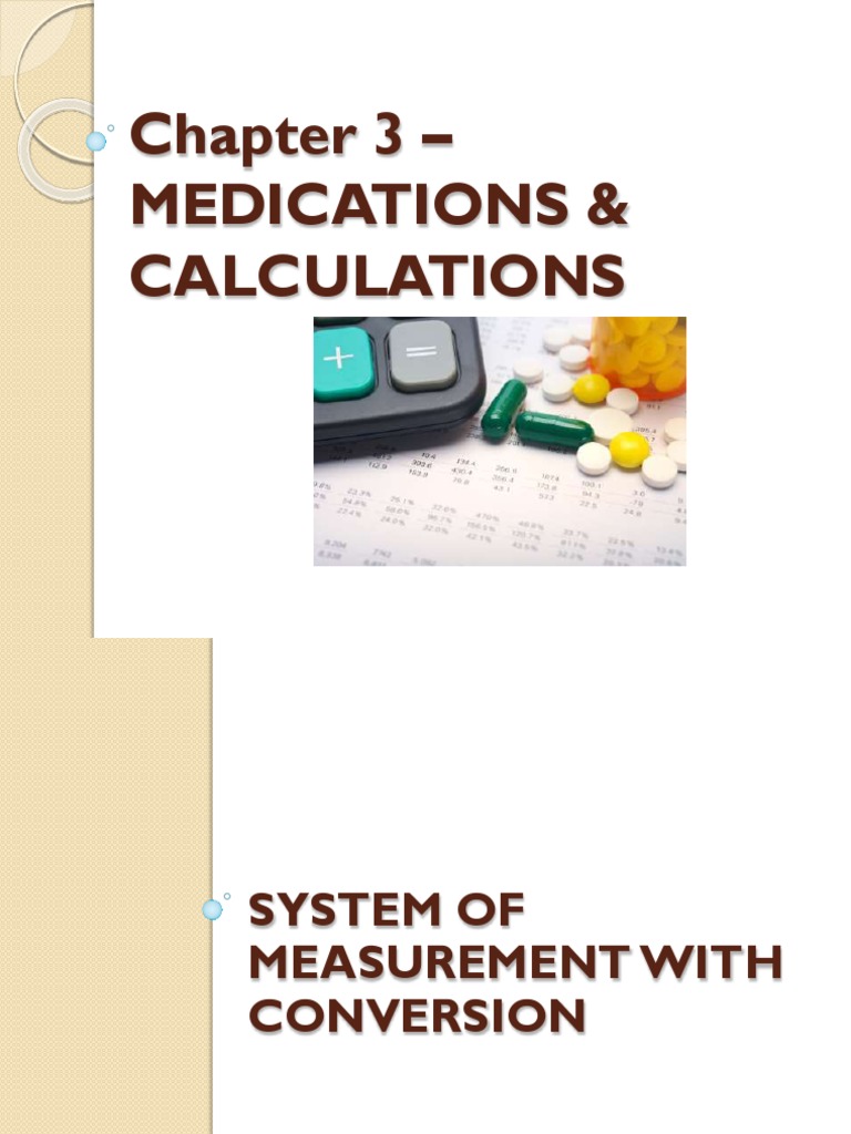 Medication Calculation | PDF | Teaspoon | Dose (Biochemistry)