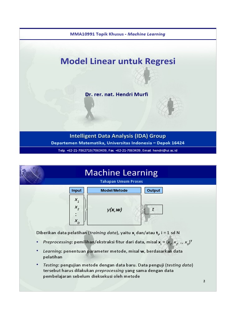Model Linear dalam Regresi Sederhana | PDF