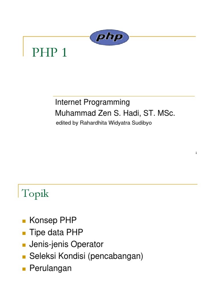 T Modul 1 (PHP) | PDF