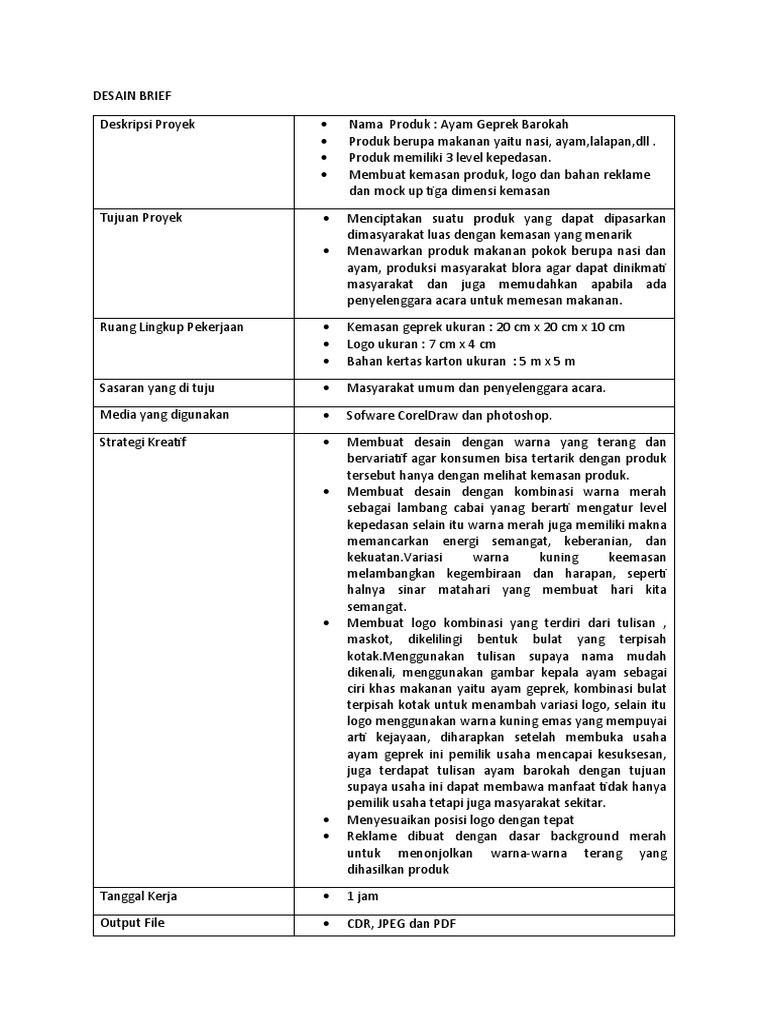 Desain Brief | PDF