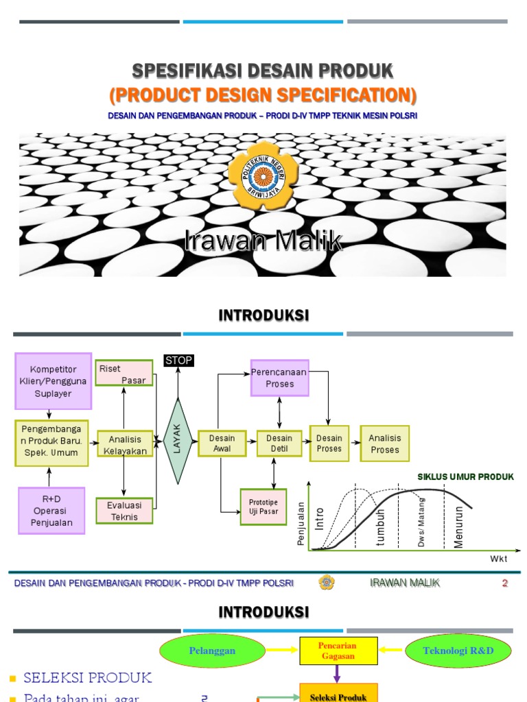 Spesifikasi Desain Produk: (Product Design Specification) | PDF