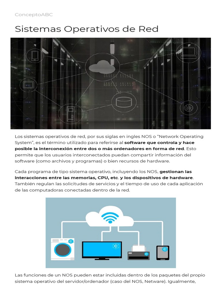 Sistemas Operativos de Red | PDF | Servidor (Computación) | Red de ...