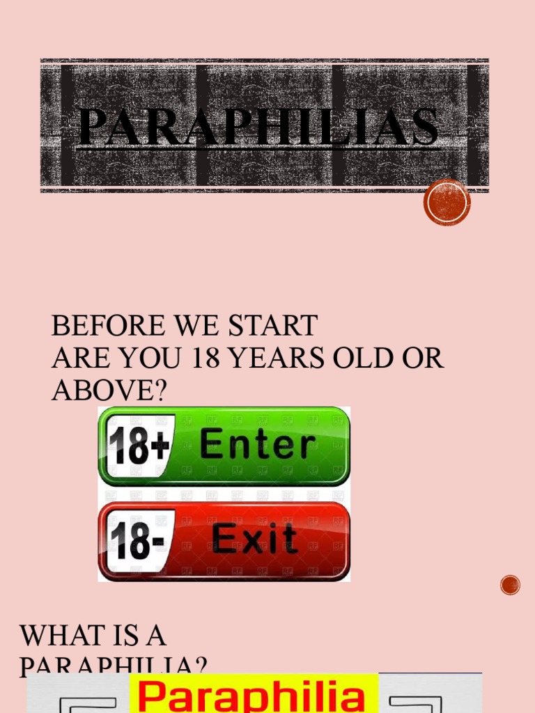 PARAPHILIAS | PDF | Pedophilia | Sexual Fetishism