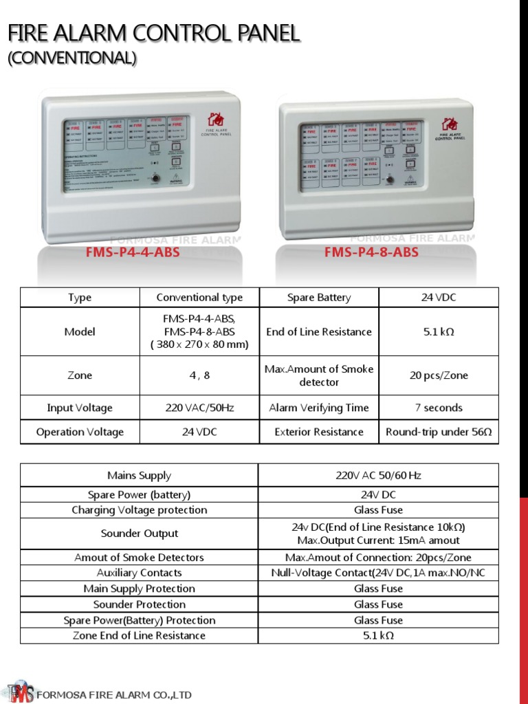 (Conventional) : FMS-P4-4-ABS FMS-P4-8-ABS | PDF | Fuse (Electrical) | Electrical Network