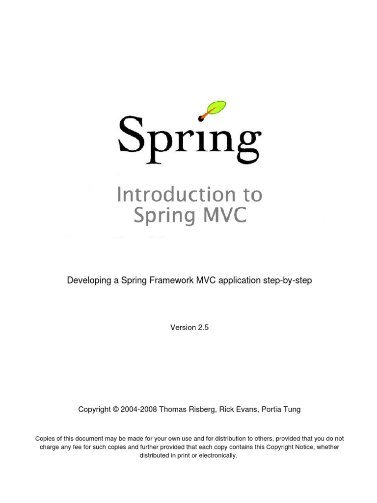 Develop A Spring Web MVC Application Step-By-Step | PDF | Spring Framework | Java Server Pages