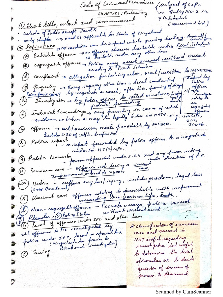 CRPC Short Notes | PDF