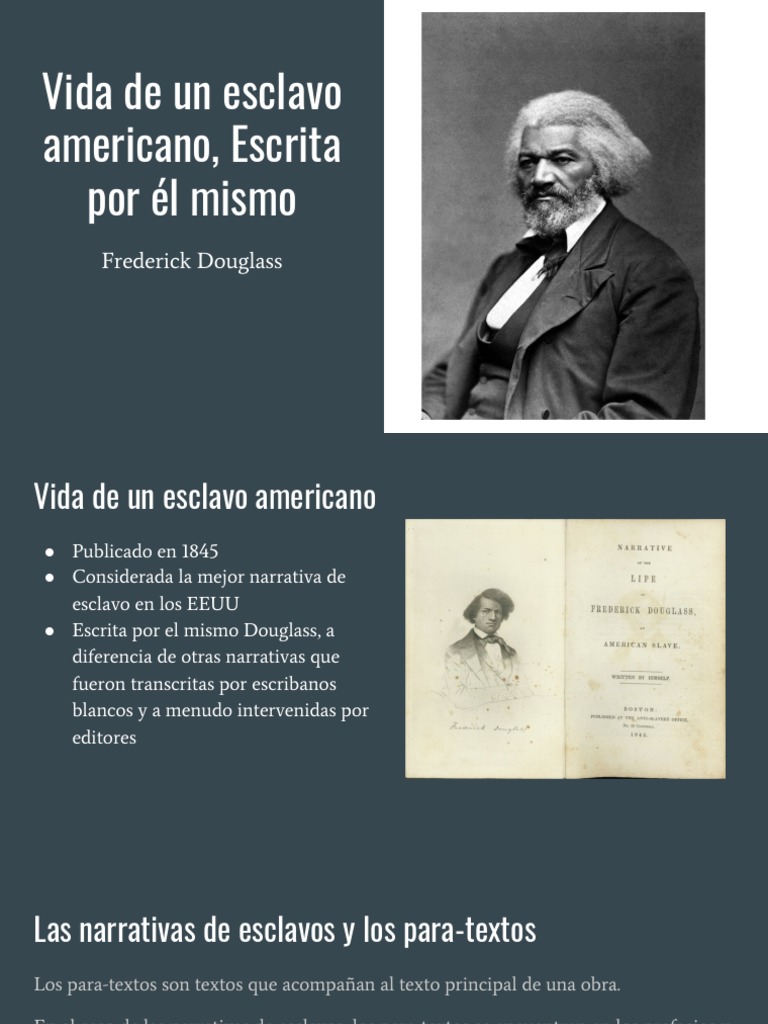 Vida y lucha de Frederick Douglass | PDF | Abolicionismo | Frederick ...