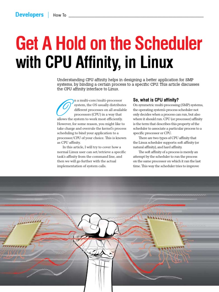 Get A Hold on the Scheduler with CPU Affinity, in Linux | PDF | Scheduling (Computing) | Central ...