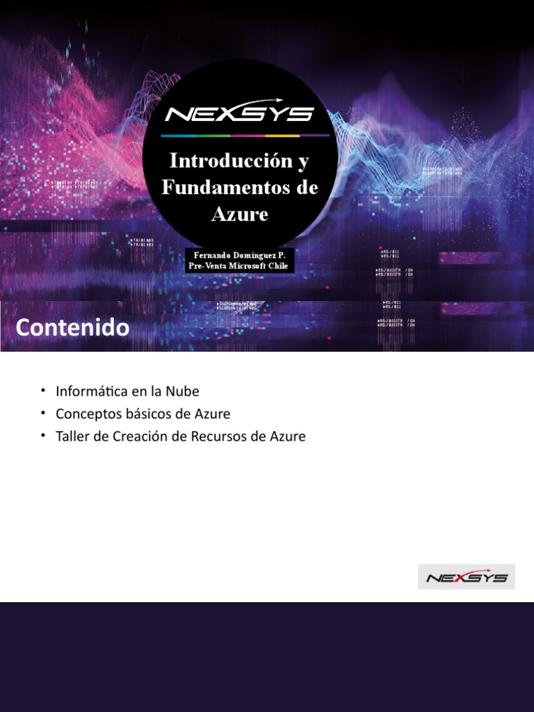 Sesion 1 Fundamentos Azure | PDF | Microsoft Azure | Computación en la nube