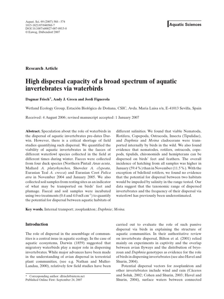 2 - Zoocoria | PDF | Biological Dispersal | Birds