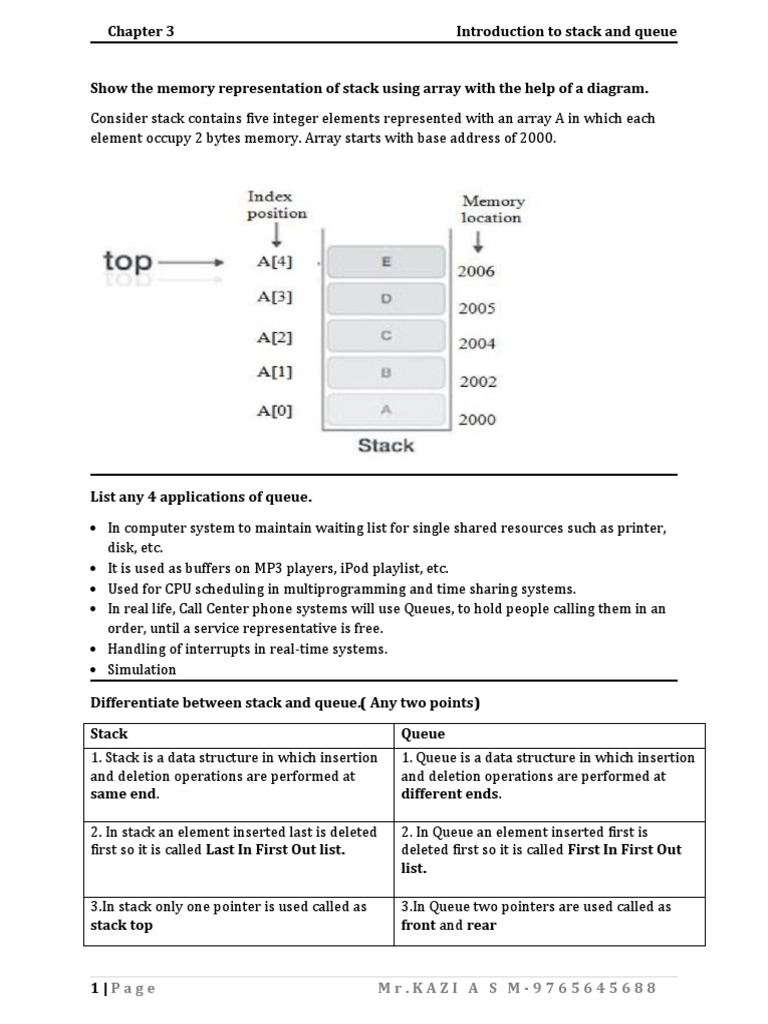 Chapter 3 Dsu | PDF | Queue (Abstract Data Type) | Software Engineering