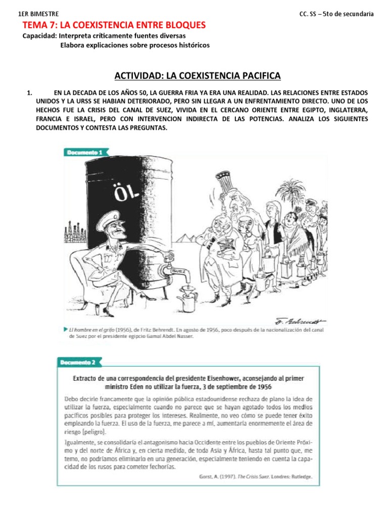 Coexistencia Pacífica en la Guerra Fría | PDF | Ciencias sociales | Derecho