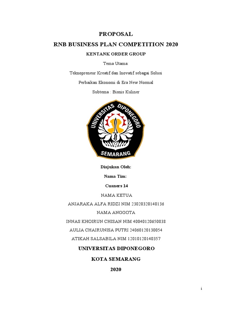 Business Plan Kel.14-1 | PDF