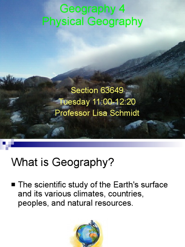 Physical Geography Course Overview | PDF | Geography | Physical Geography