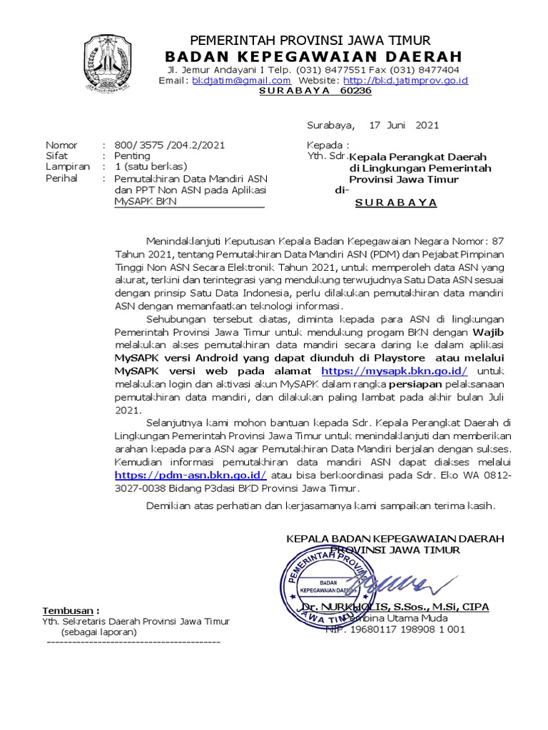 Pemutakhiran Data Mandiri (PDM) | PDF