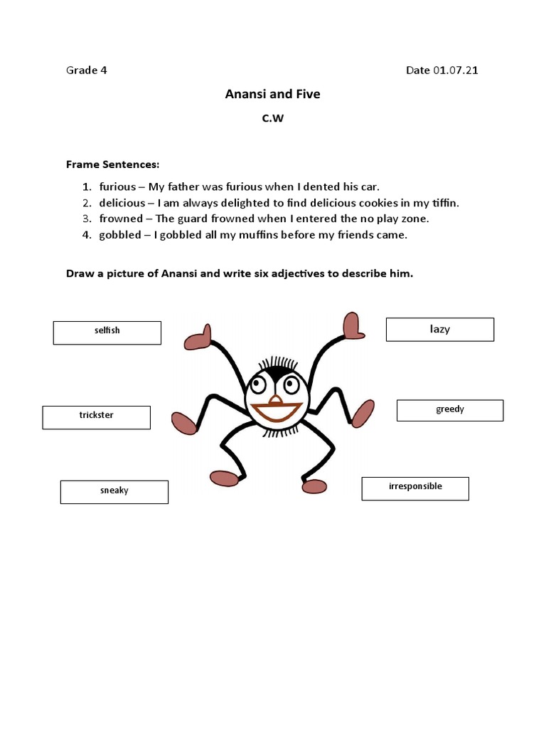 Anansi & Five Exercise | PDF