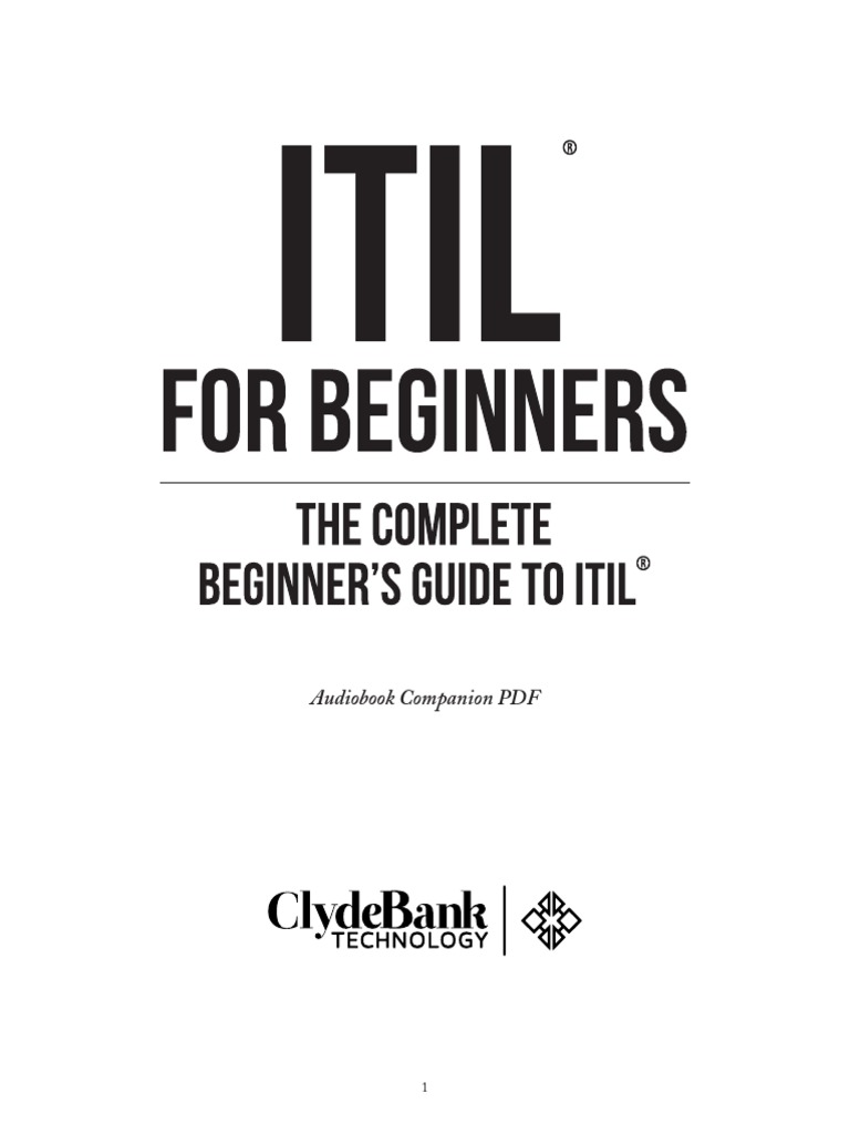 ITIL For Beginners | PDF