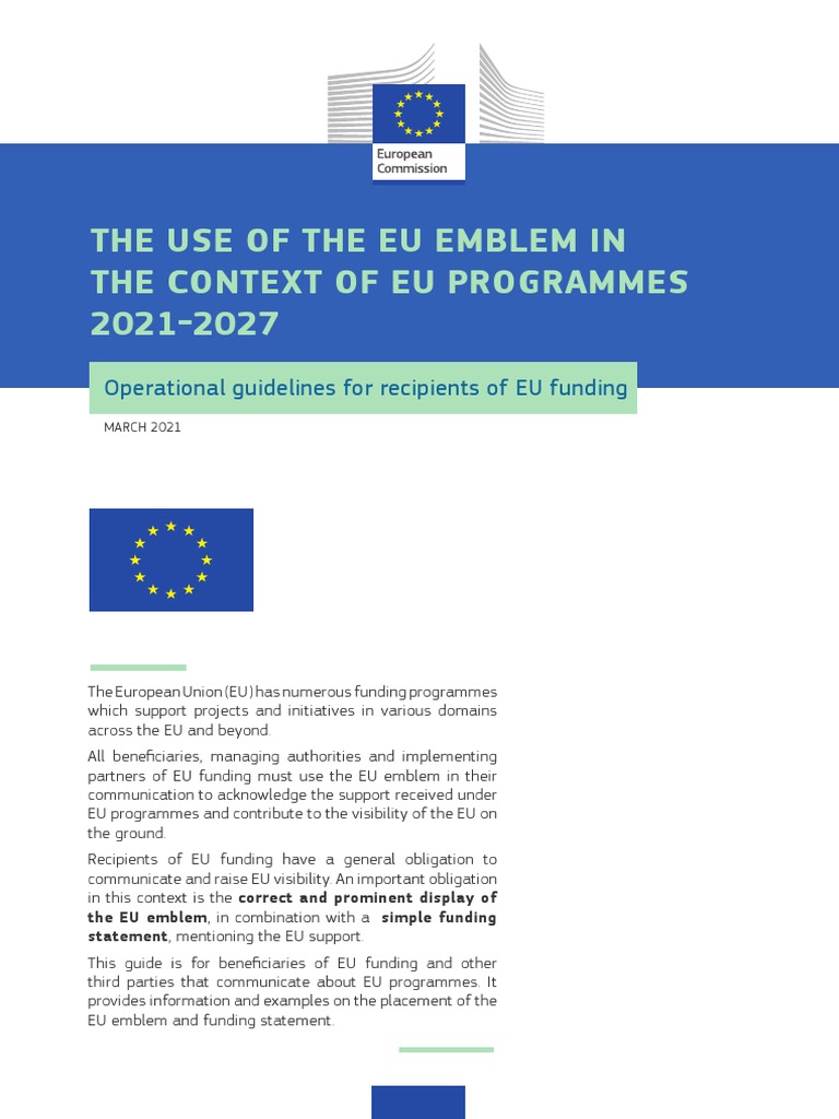 Eu-Emblem-Rules - en - Kopia | PDF | European Union | Typefaces