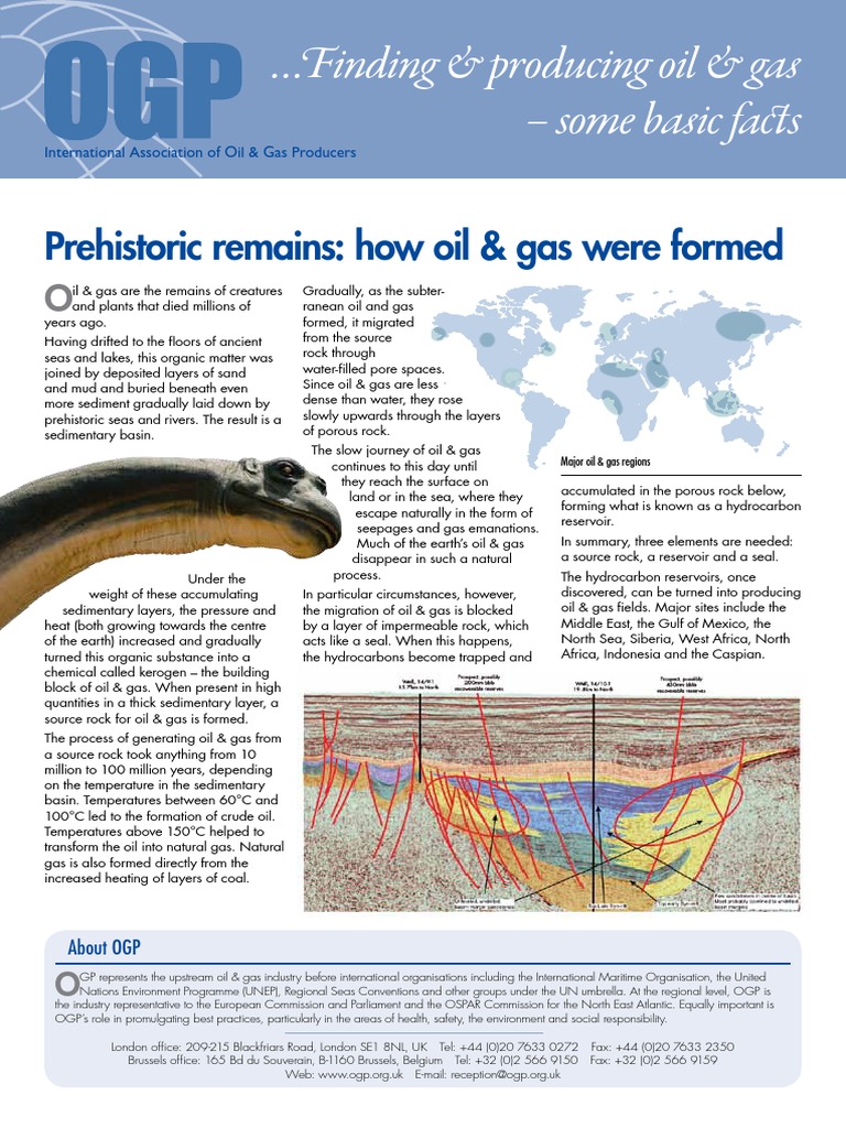 Prehistoric Remains How Oil & Gas Were Formed | PDF | Petroleum ...