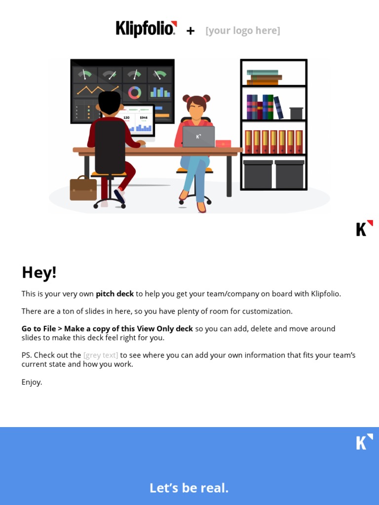 Internal Klipfolio Pitch Deck | PDF | Web Service | Analytics