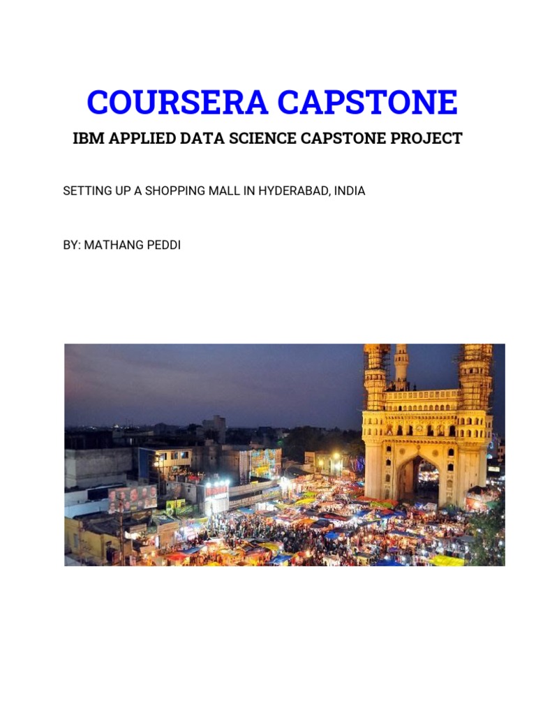 Coursera Capstone: Ibm Applied Data Science Capstone Project | PDF ...