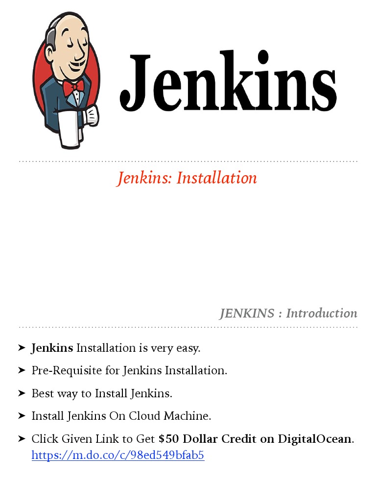 Jenkins Installation Guide for Beginners | PDF | Computers