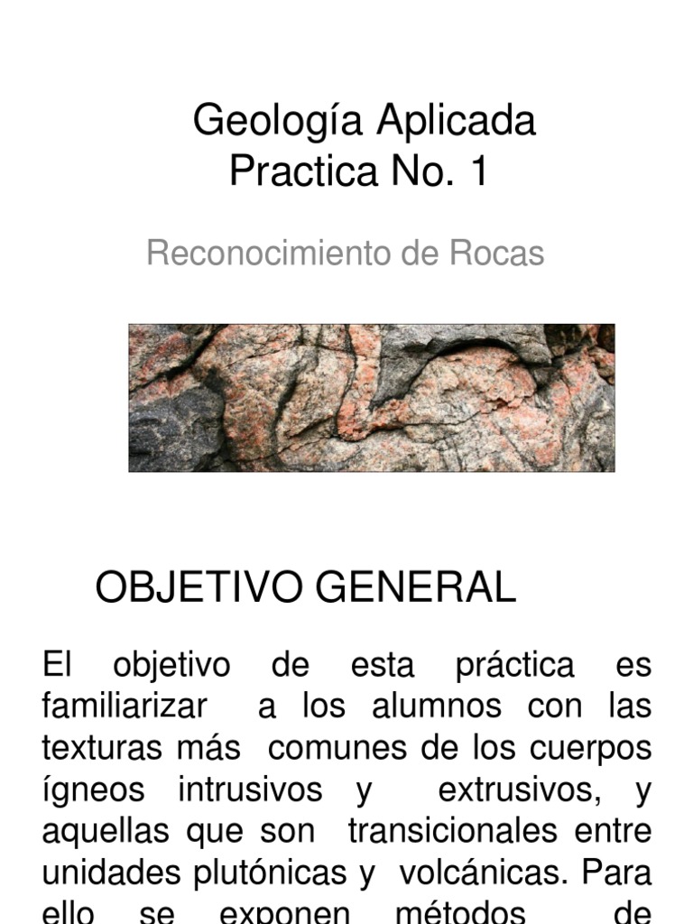 Practica 1 - Reconocimiento de Rocas-202125 - PDF-1 | PDF | Roca ígnea | Roca (geología)
