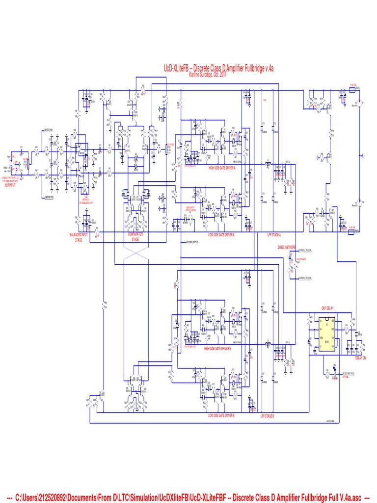 UcD-XLiteFBF - Discrete Class D Amplifier Fullbridge Full V.4a | PDF | Electrical Engineering ...