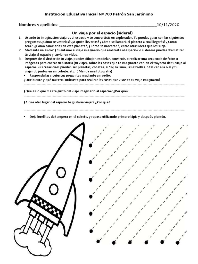 Viaje Imaginario al Espacio | PDF | Libros para adolescentes